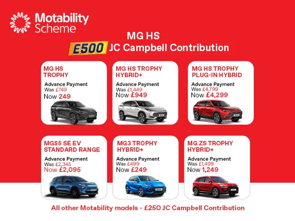 MG Motability Cars Newry | MG Motability Schemes Newry